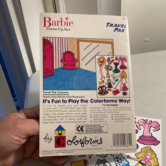 Barbie | Toys | 989 Vintage Colorforms Barbie Dress Up Set | Poshmark